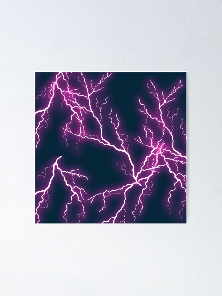 "Colorful Normal Lightning" Poster for Sale by Rajkumari26 | Redbubble