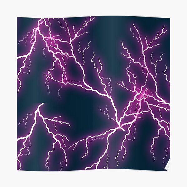 "Colorful Normal Lightning" Poster for Sale by Rajkumari26 | Redbubble