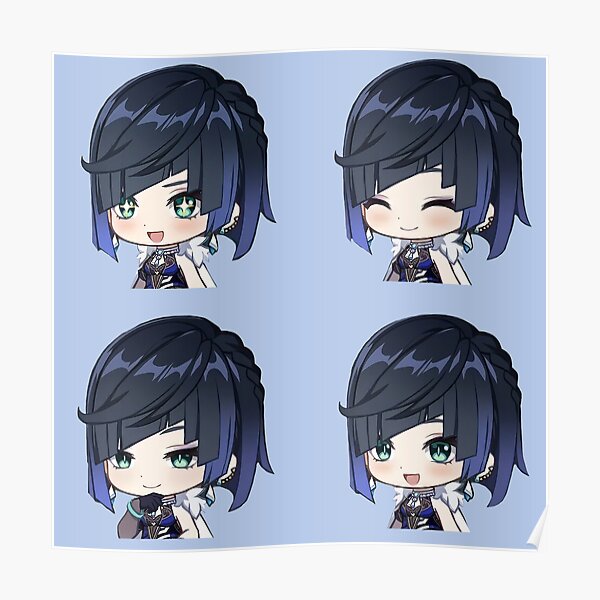 "Chibi Yelan - Genshin Impact" Poster for Sale by persephonexx | Redbubble