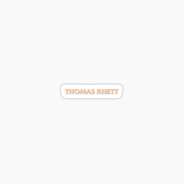"Thomas Rhett logo" Sticker by RobertRiccardi9 | Redbubble