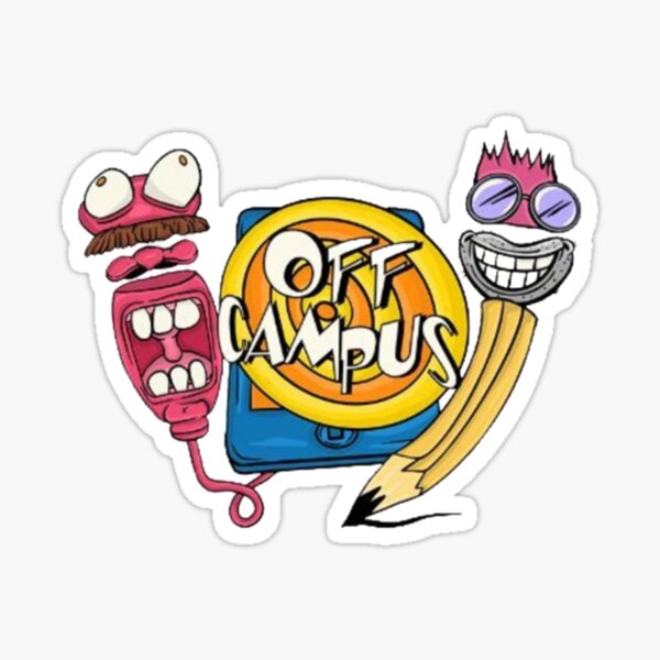 "Off Campus" Sticker for Sale by SamBuckley5 | Redbubble