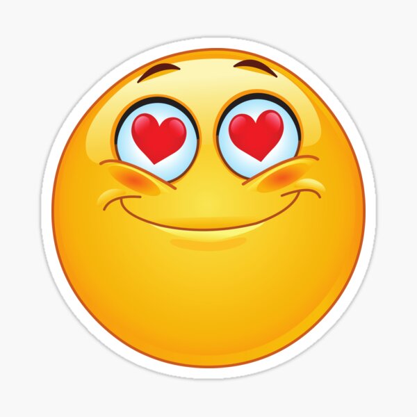 "Kiss emoji" Sticker for Sale by IQRAYOUNUS | Redbubble