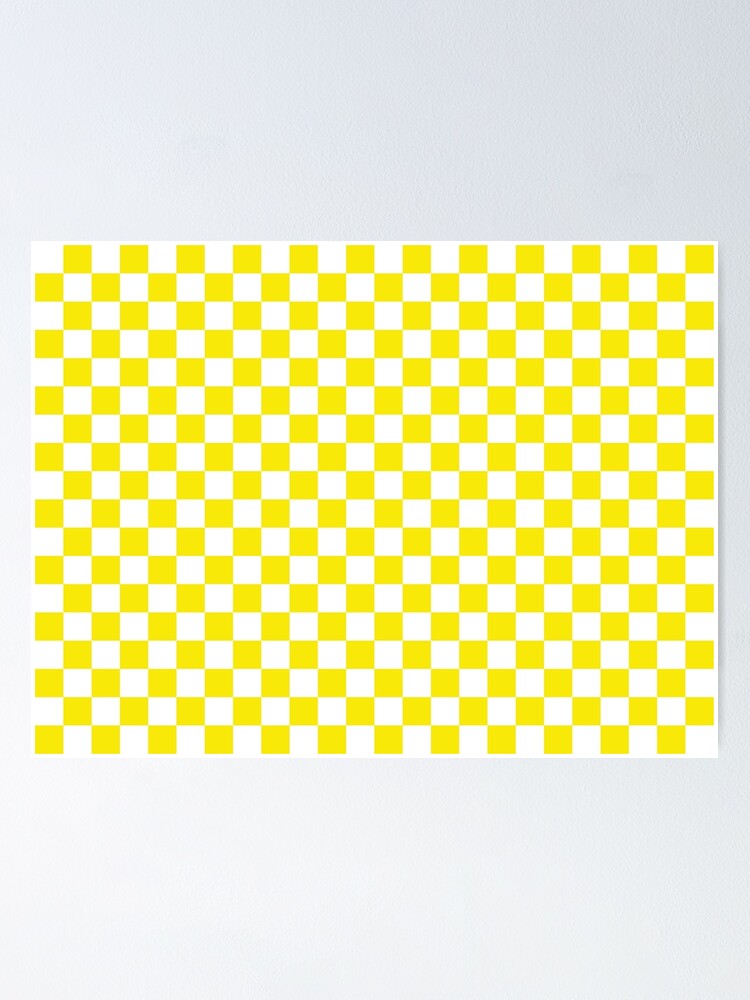 "Yellow chess board." Poster for Sale by CatherineMiro | Redbubble
