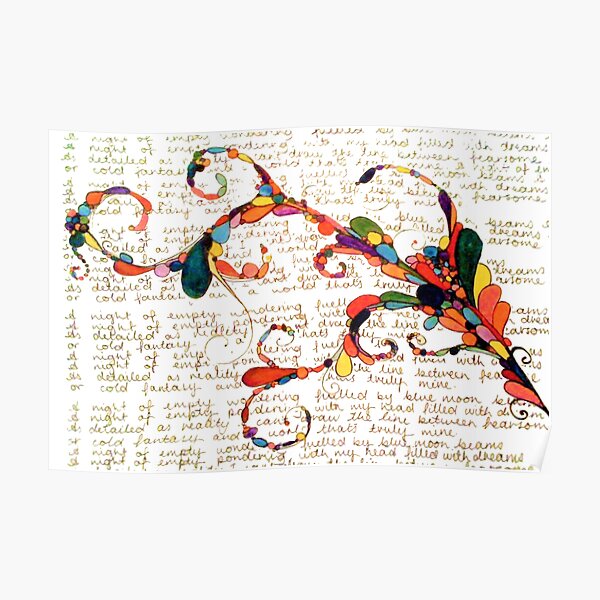 "Wandering Poem" Poster for Sale by AliHarmonyB | Redbubble