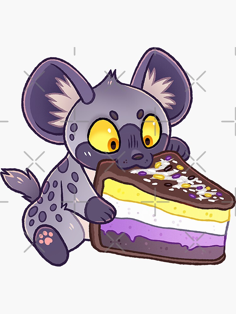 "Yeen - Non binary cake" Sticker for Sale by Mr-Lemur | Redbubble