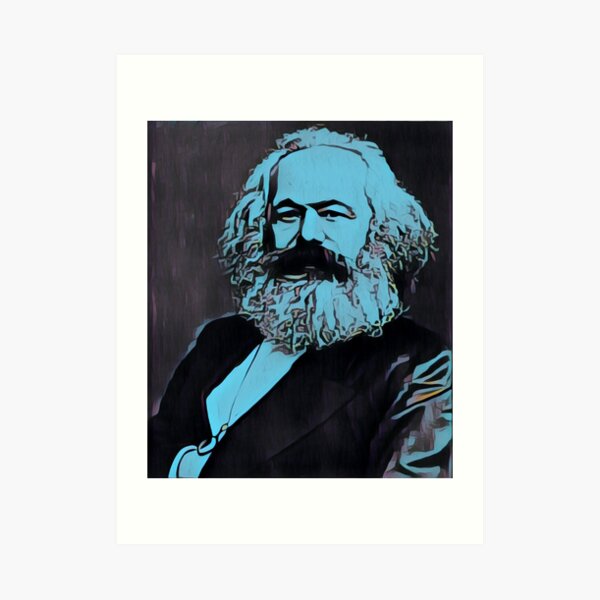 "Karl Marx - stylized" Art Print by jaxxmc | Redbubble