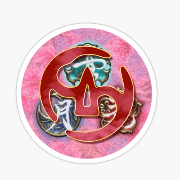 "FFXIV Samurai symbol" Sticker for Sale by Luckypanda17 | Redbubble