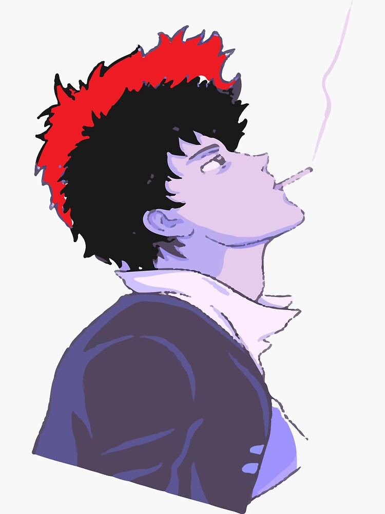 " space cowboy spike smoking" Sticker for Sale by mohastore67 | Redbubble