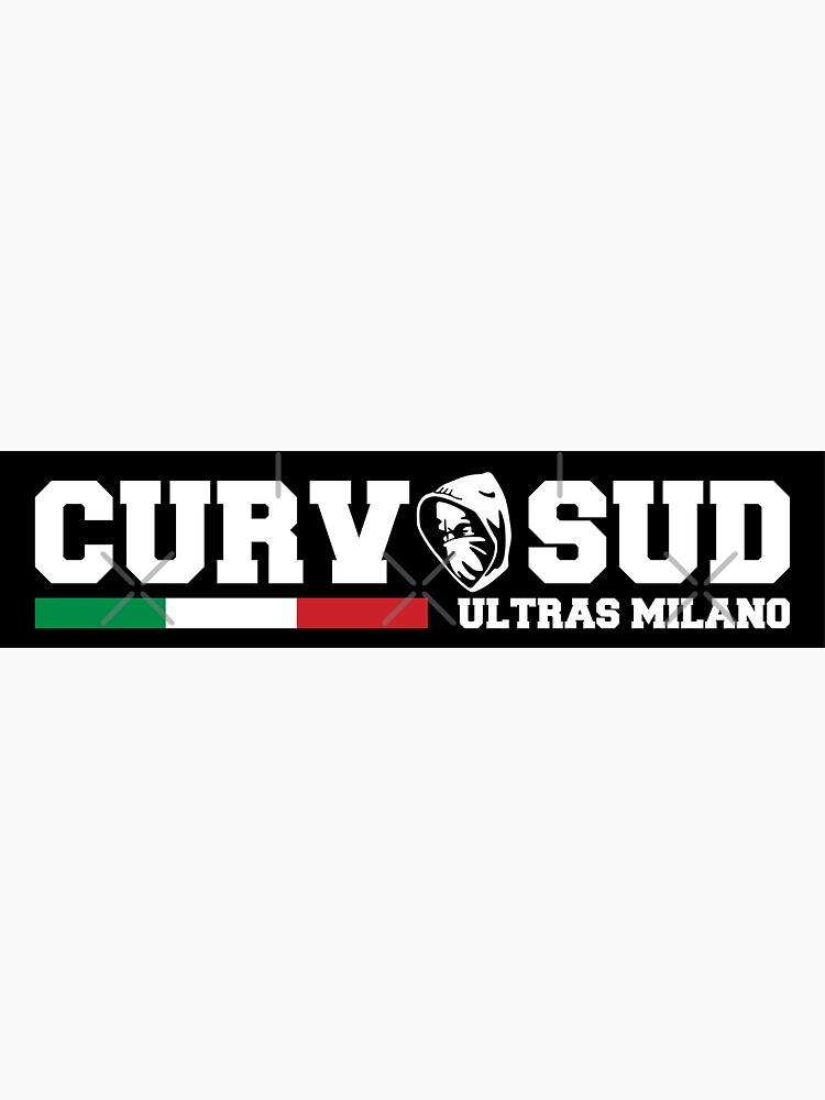 "Curva Sud Ultras Milano" Sticker for Sale by Oldsn | Redbubble