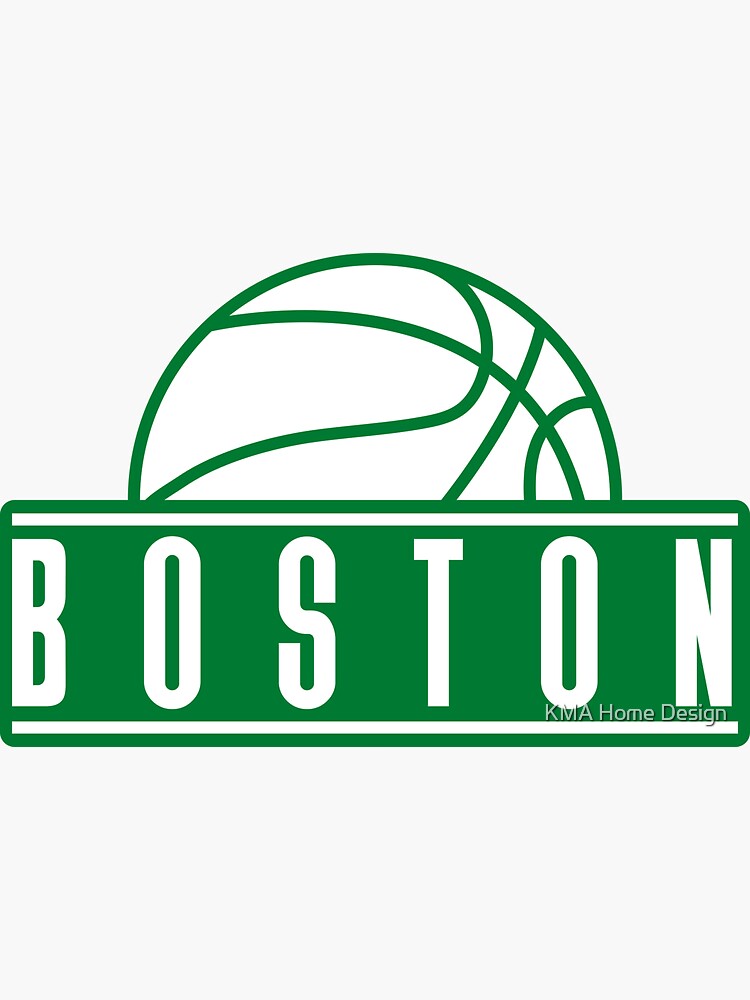 "Boston basketball modern logo green" Sticker for Sale by jimmyfenomeno ...