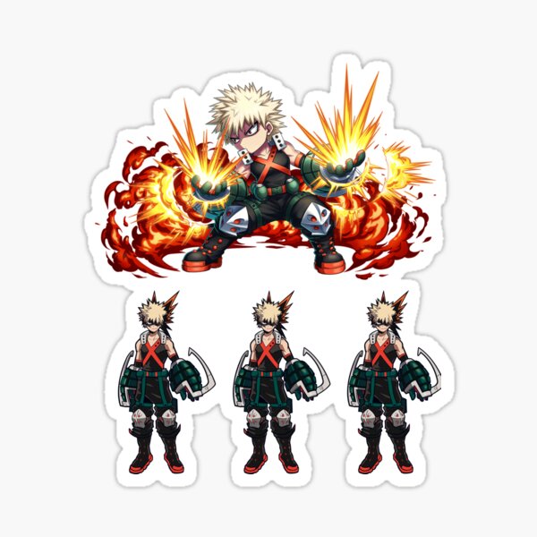 "Katsu_ki Baku_go Bakugo pack" Sticker for Sale by tajmahalN1 | Redbubble