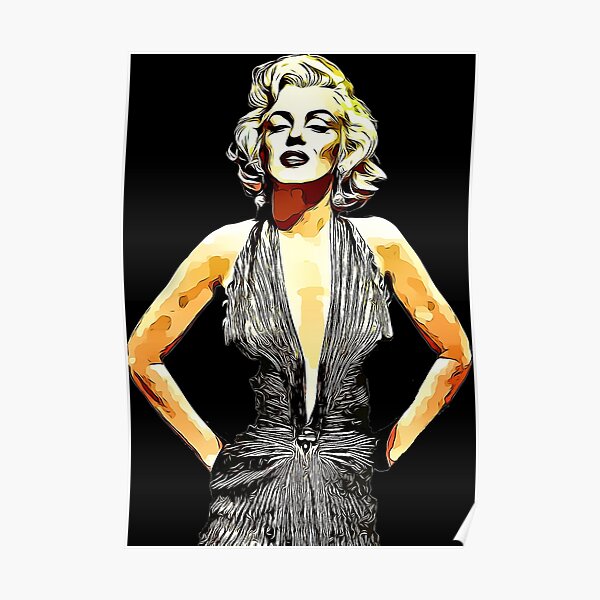 "Marilyn Munroe illustration" Poster for Sale by CristalleLisa | Redbubble