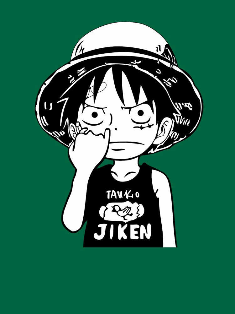 "One Piece Luffy Picking Nose Classic" T-shirt for Sale by RolandMills ...