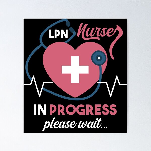 "LPN Nurse In Progress Please Wait,funny Ideal Gift for LPN or LVN ...