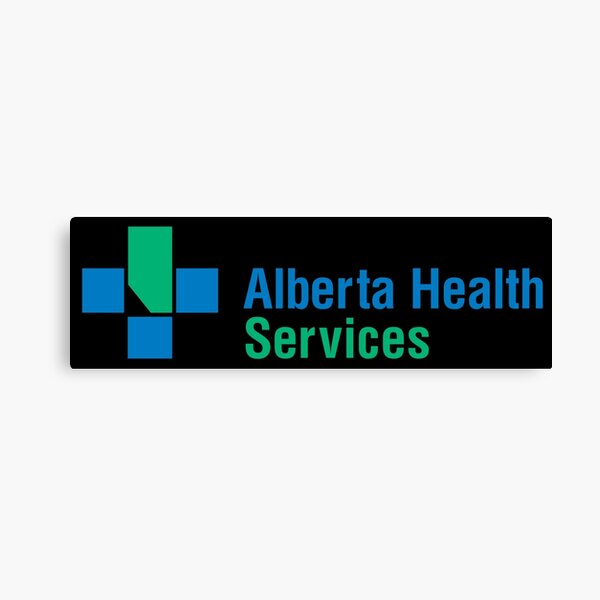 "Logo of Alberta Health Services" Canvas Print for Sale by Shav | Redbubble