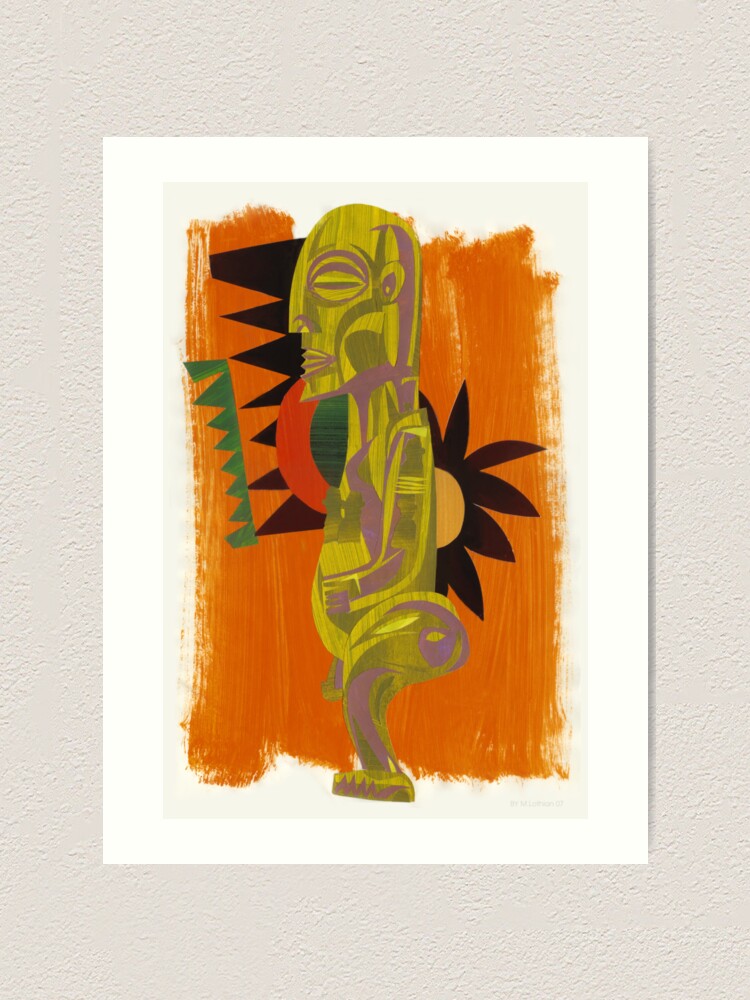 "Rarotongan Tiki" Art Print for Sale by mikeyfreedom | Redbubble