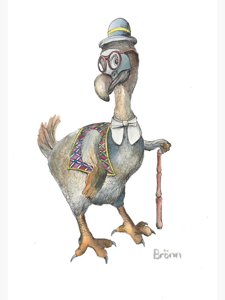 "Dodo with walking stick" Poster for Sale by DodoGallery | Redbubble