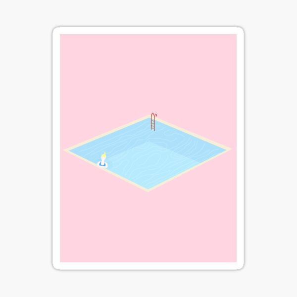 "Swimming Pool " Sticker by wasistkunst | Redbubble