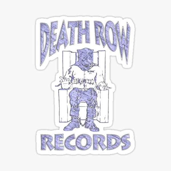 "DEATH ROW RECORDS " Sticker for Sale by CalliopeCr | Redbubble