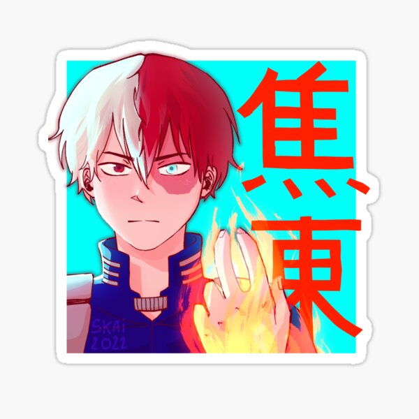 "shoto" Sticker for Sale by glassyskaii | Redbubble
