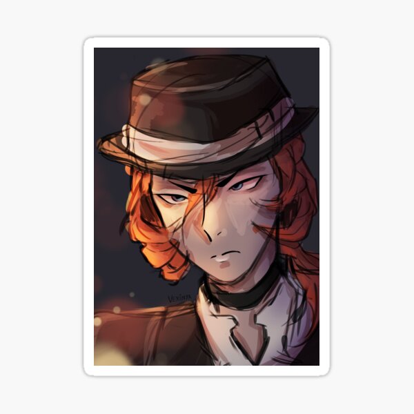 "sketchy chuuya" Sticker by vexiinya | Redbubble