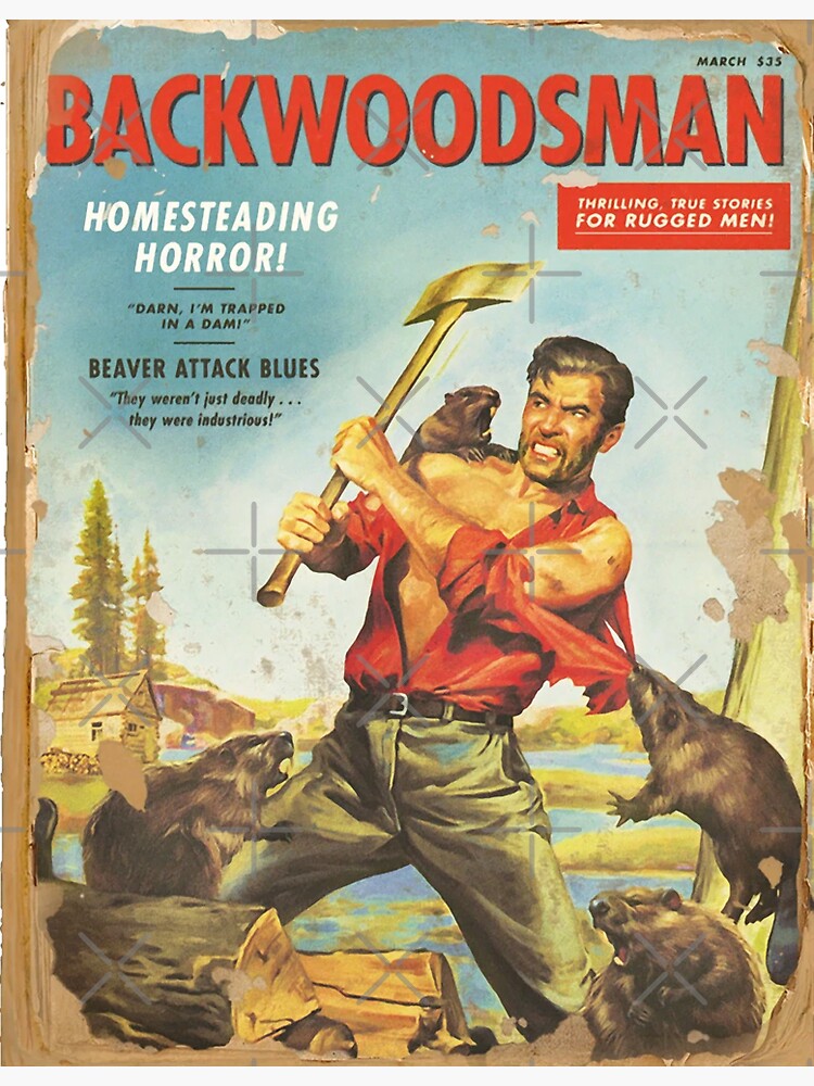 "BACKWOODSMAN : HOMESTEADING HORROR - Fallout 76" Sticker for Sale by ...