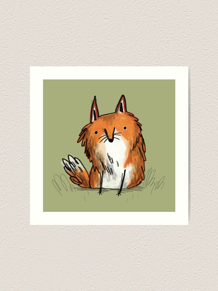 "Scraggly Fox" Art Print for Sale by SophieCorrigan | Redbubble