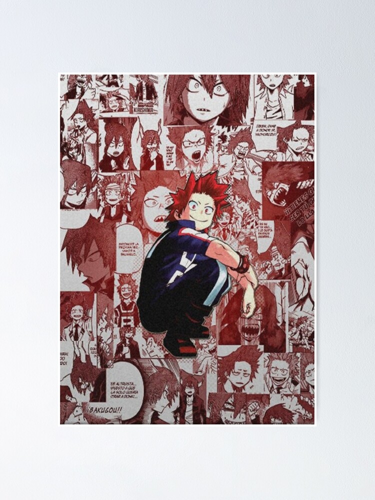 "Kirishima Eijirou" Poster for Sale by nanystarart | Redbubble