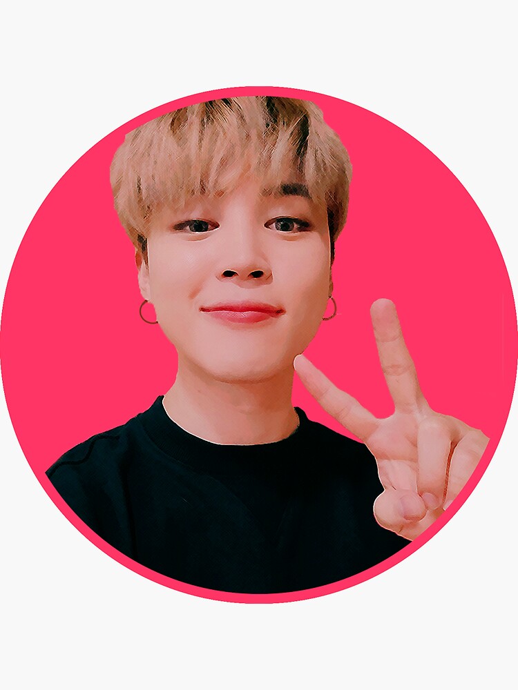 "BTS JIMIN ICON" Sticker for Sale by VANSLABYRINTH | Redbubble