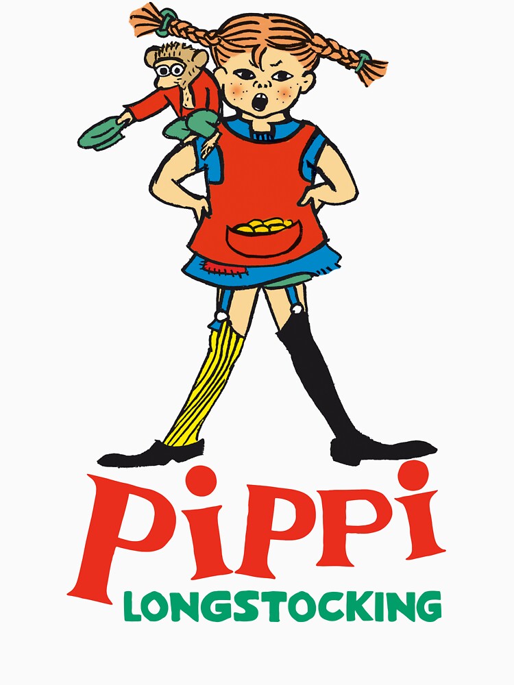 "PIPPI LANGSTRUMP PIPPI LONGSTOCKING" T-shirt by hokospopo | Redbubble