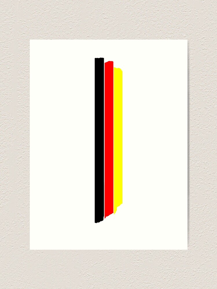 "German flag colors stripes V2" Art Print by ideasfinder | Redbubble