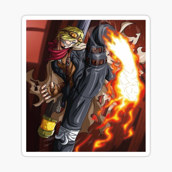"One Piece Sanji" Sticker for Sale by EstaDouglas | Redbubble