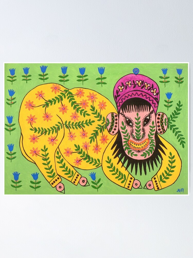 "Maria Prymachenko This Beast Is Making Magic" Poster for Sale by Nerea ...