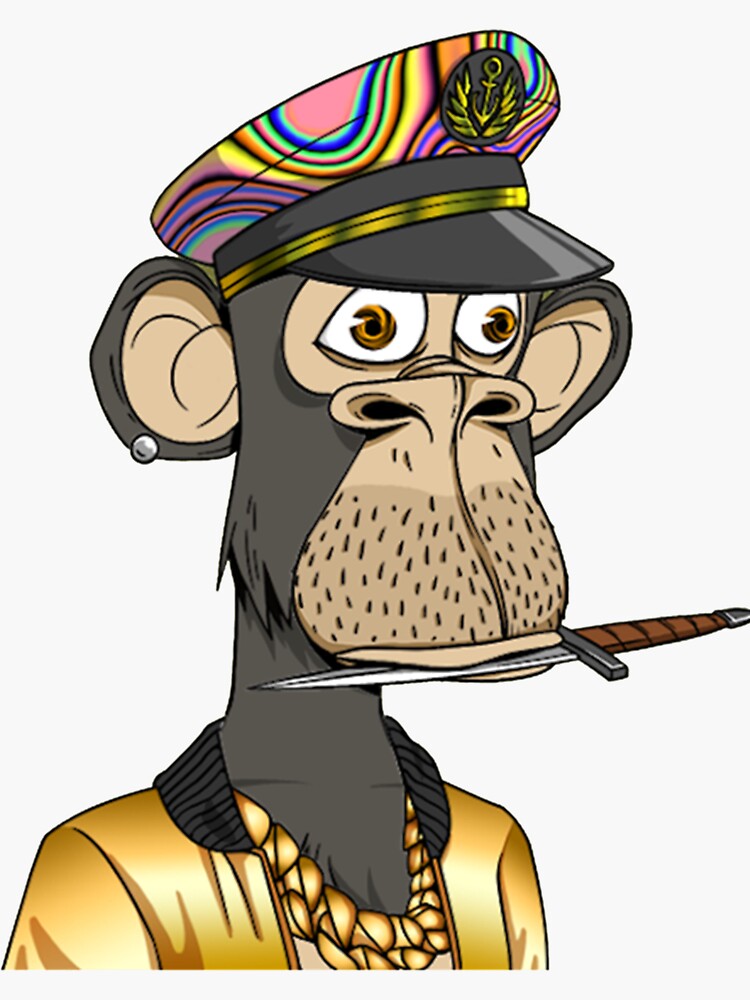 "Rich Ape Yacht Club" Sticker for Sale by M3nswear | Redbubble