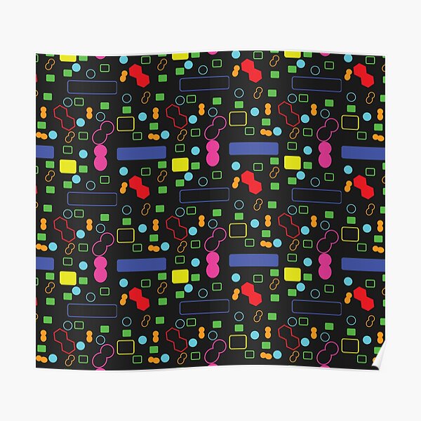 "Different Shape Fill Color & Outline Color" Poster for Sale by ...