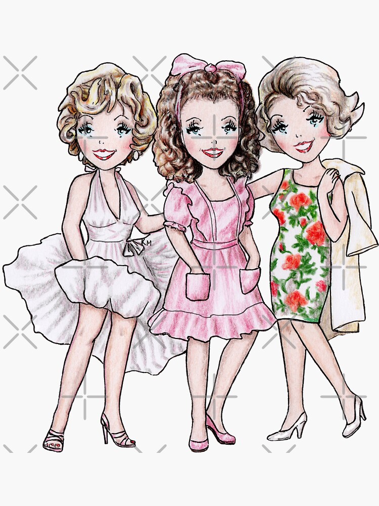 "Blond girls" Sticker for Sale by Katerina Makarova | Redbubble