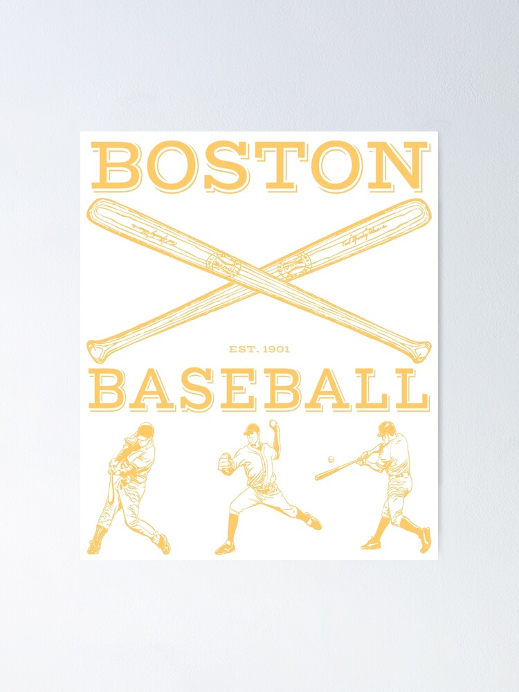 "Vintage Boston Baseball team" Poster for Sale by heavenlywhale | Redbubble