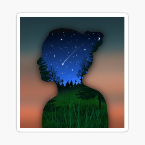 "Star Girl" Sticker by littleowl-ash | Redbubble