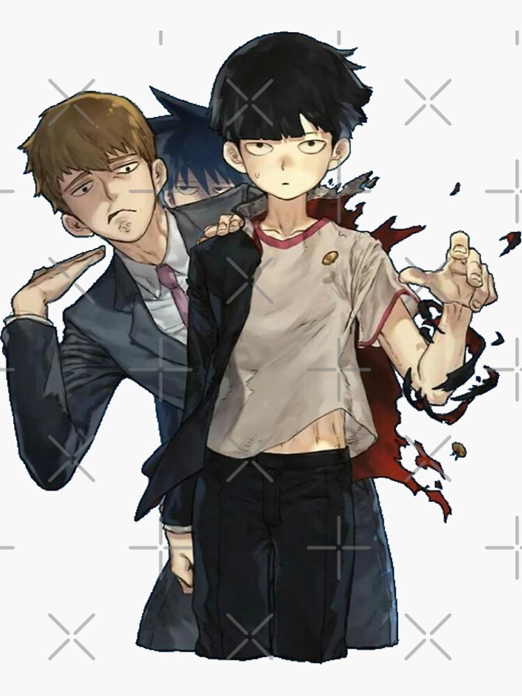 "Mob Psycho" Sticker for Sale by LittleDelta | Redbubble