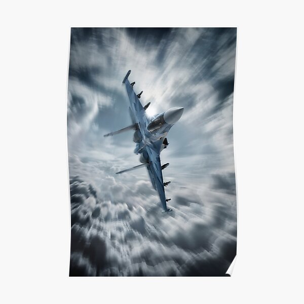 "Sukhoi SU35" Poster by aviationart | Redbubble