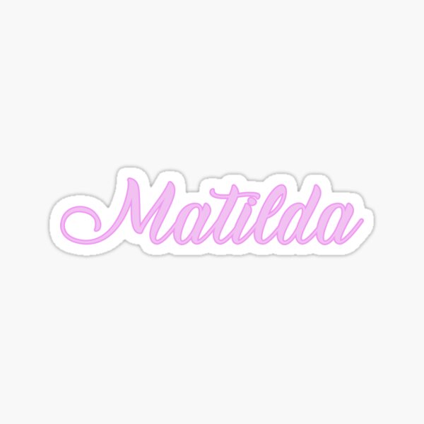 "MATILDA ILLUSTRATION" Sticker for Sale by LINNEAWALLSTEN | Redbubble