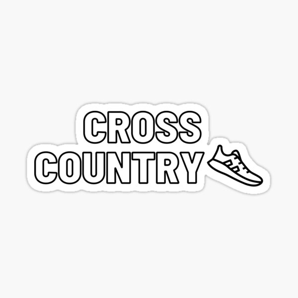 "Cross country running" Sticker for Sale by Abbykm02 | Redbubble