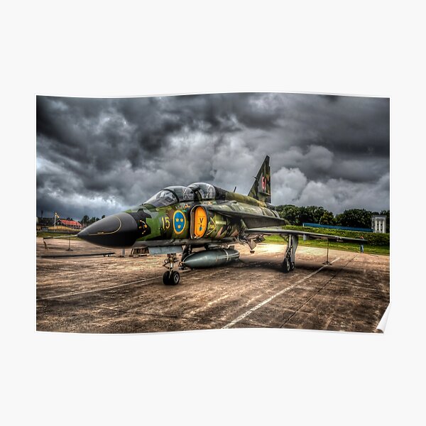 "SAAB SK 37 Viggen" Poster von jnphotose | Redbubble
