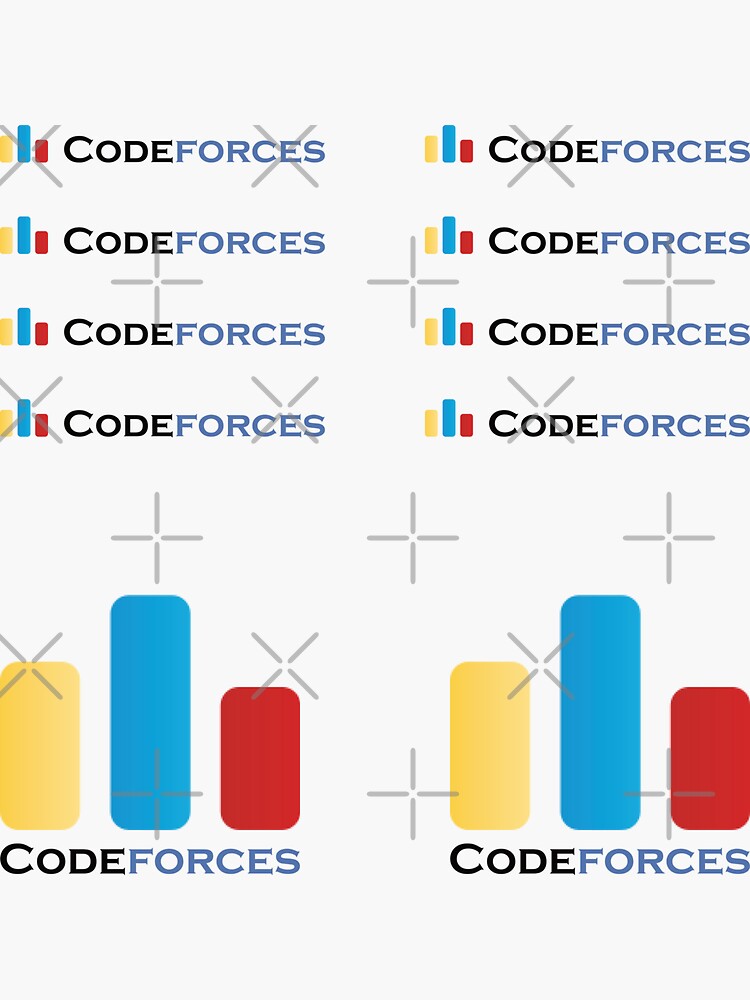 "Codeforces Official Dark" Sticker for Sale by mythical-design | Redbubble