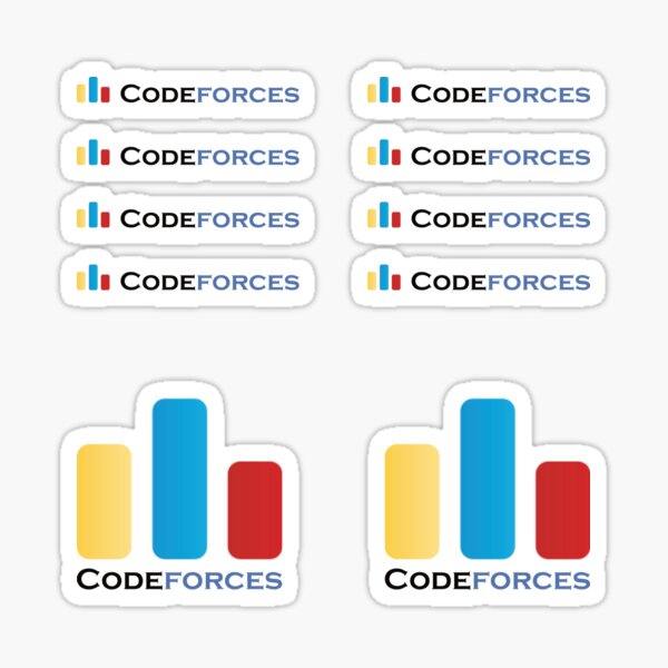 "Codeforces Official Dark" Sticker for Sale by mythical-design | Redbubble
