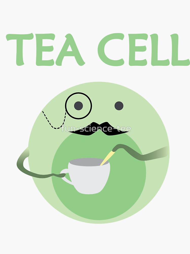 "Tea Cell (T-Cell)" Sticker for Sale by fun-science-tee | Redbubble