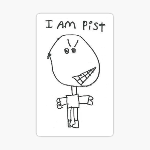 "Not Happy" Sticker for Sale by lbauerlein | Redbubble