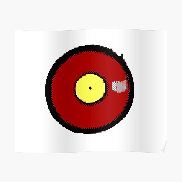 "8-Bit Record" Poster for Sale by JFkearns | Redbubble