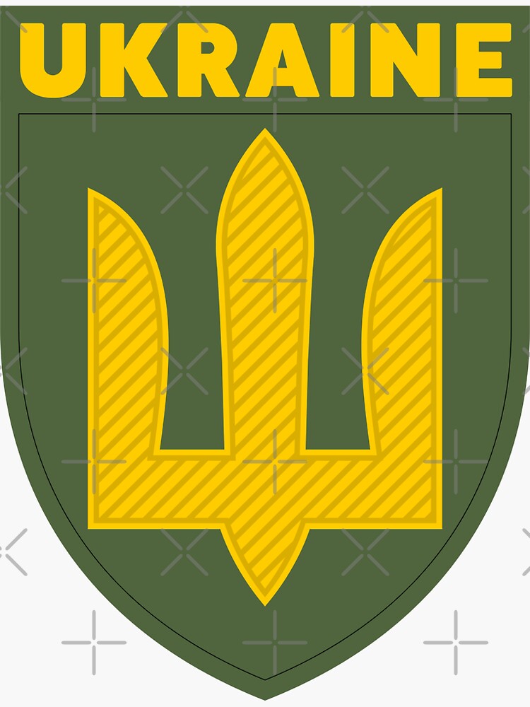 "Support Ukraine Ukrainian Ground Forces Armed Forces Logo " Sticker ...
