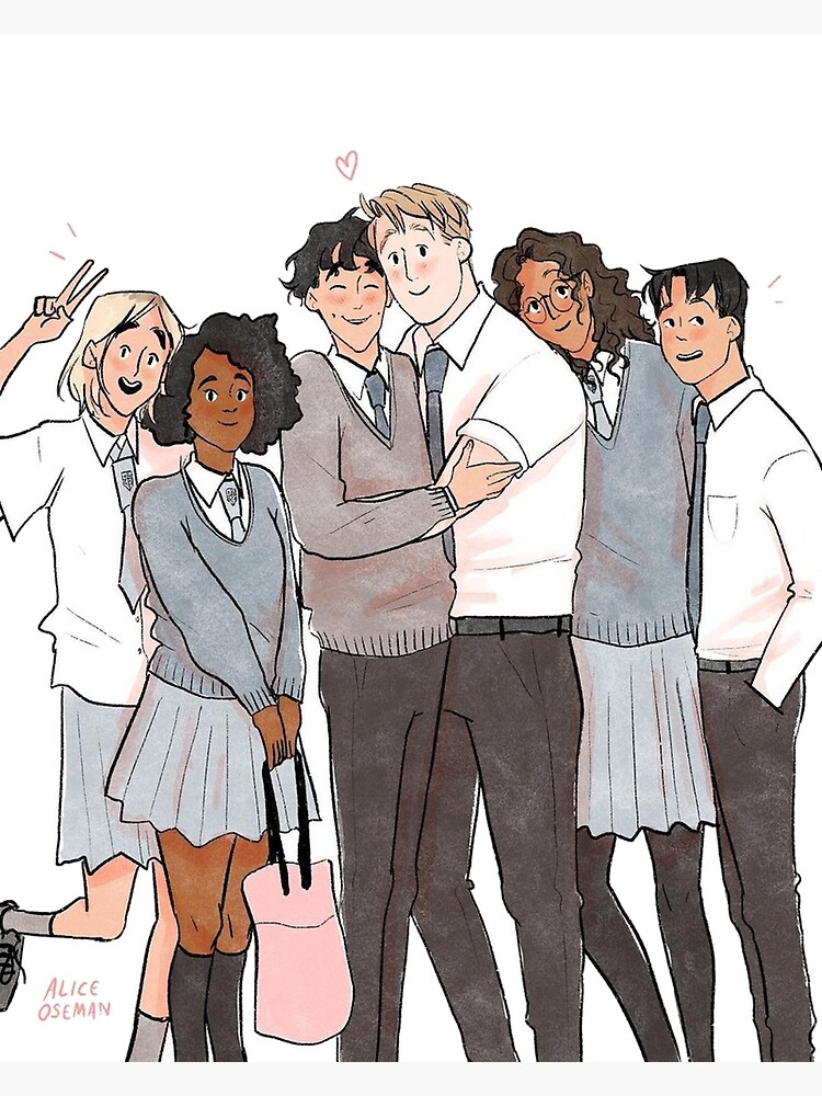 Heartstopper Characters Poster For Sale By Hailstonestixer Redbubble